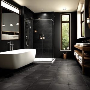 20 Elegant Dark Floor Bathroom Ideas: Designs and Trends for a Stunning ...