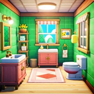 30 ACNH Bathroom Ideas for Enhanced Gaming Experience
