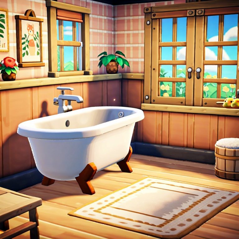 30 ACNH Bathroom Ideas for Enhanced Gaming Experience