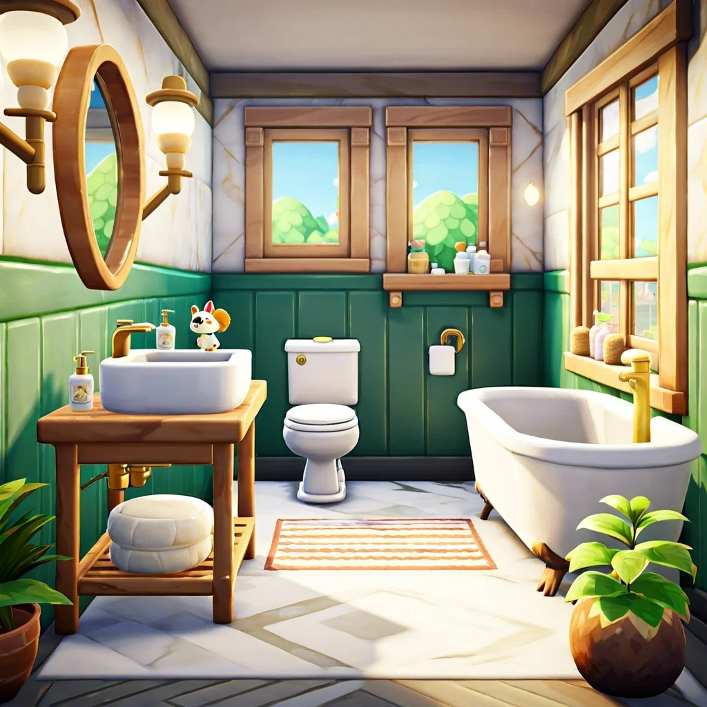 30 ACNH Bathroom Ideas for Enhanced Gaming Experience
