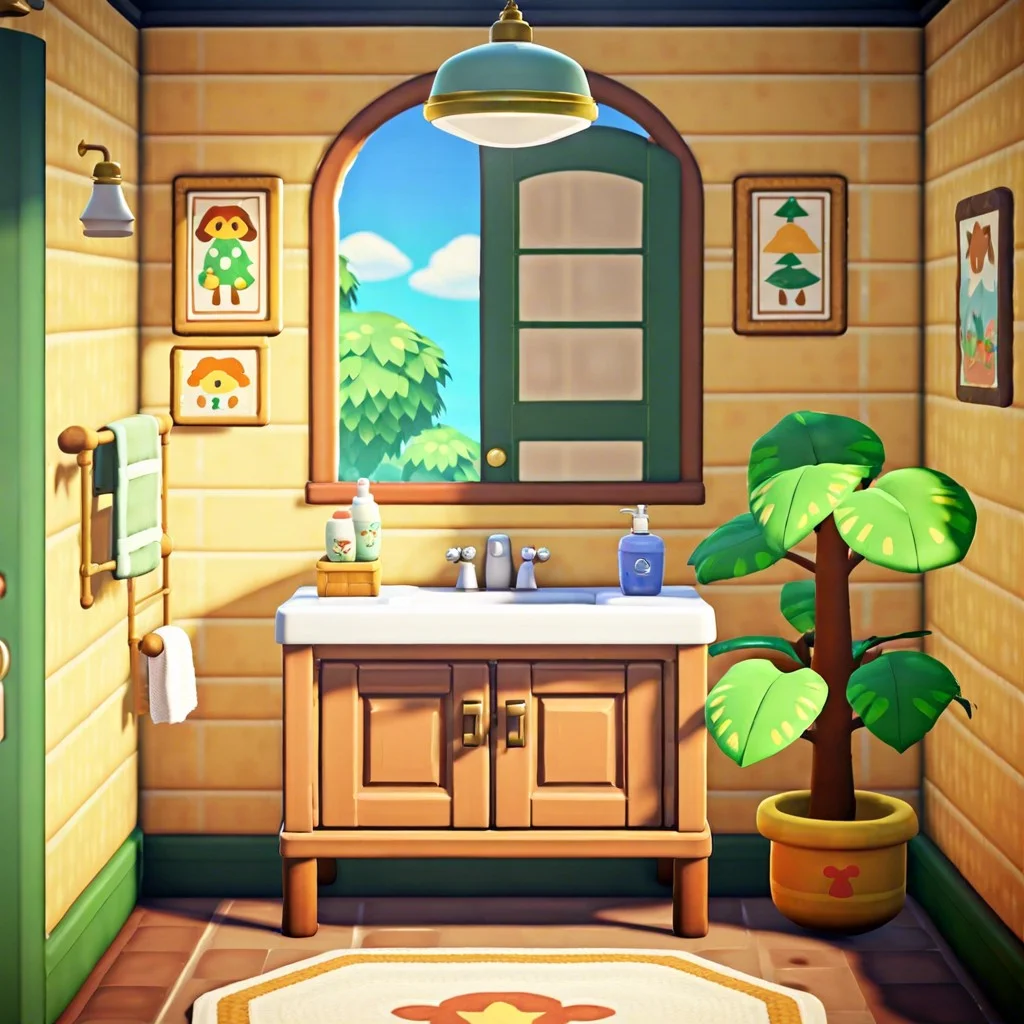 30 ACNH Bathroom Ideas for Enhanced Gaming Experience