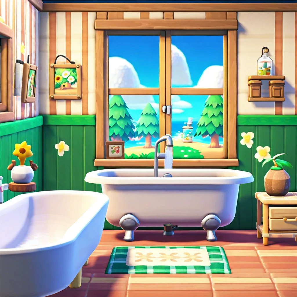 30 ACNH Bathroom Ideas for Enhanced Gaming Experience