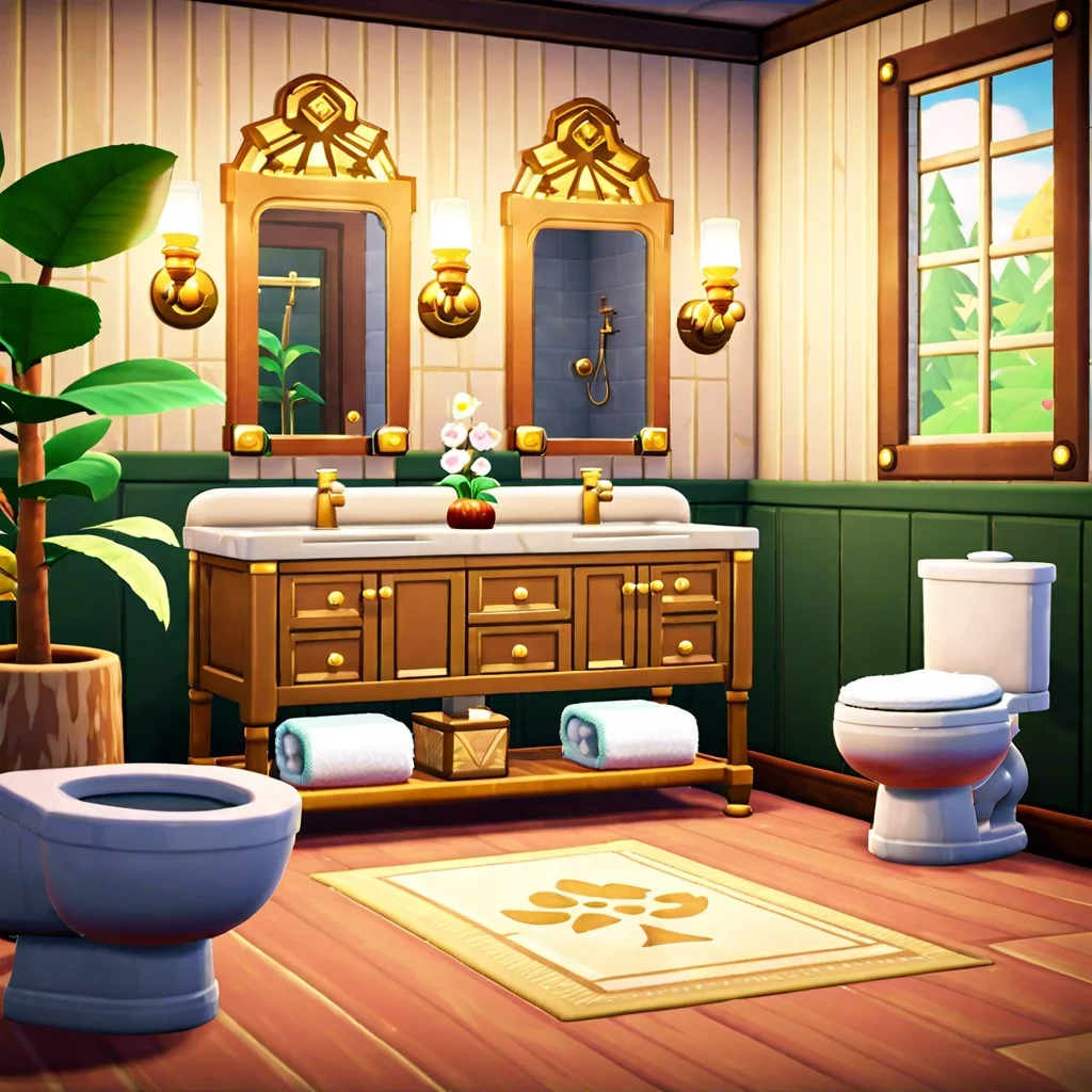 30 ACNH Bathroom Ideas for Enhanced Gaming Experience