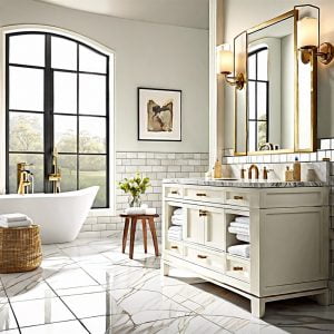 30 Calacatta Gold Bathroom Ideas for an Opulent Home Makeover