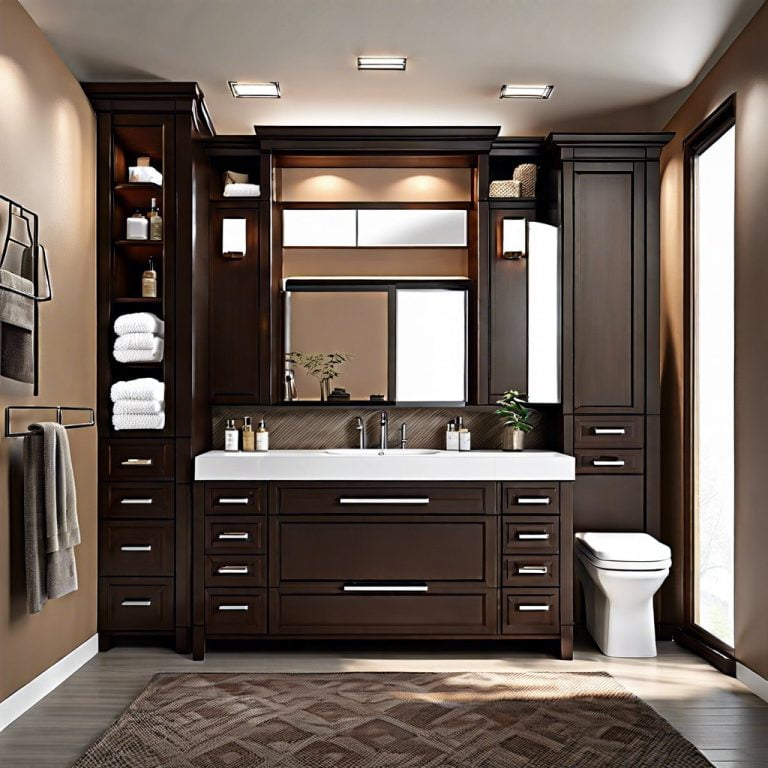 21 Dark Brown Vanity Bathroom Ideas for a Classy Aesthetic