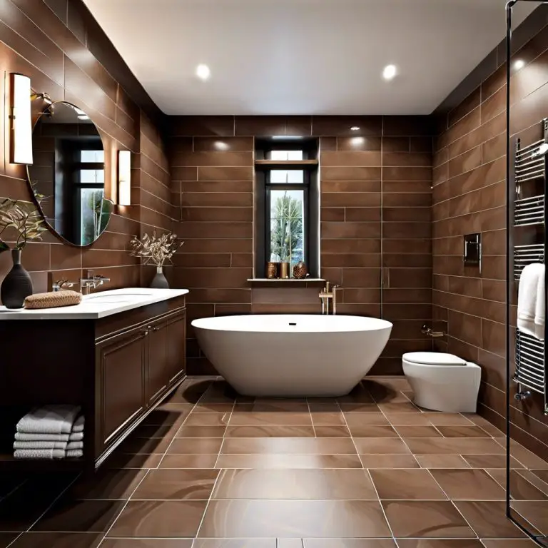 30 Brown Tile Bathroom Ideas for a Stylish Remodel