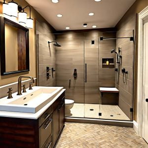 15 Curbless Shower with Bench Ideas for Your Bathroom Renovation