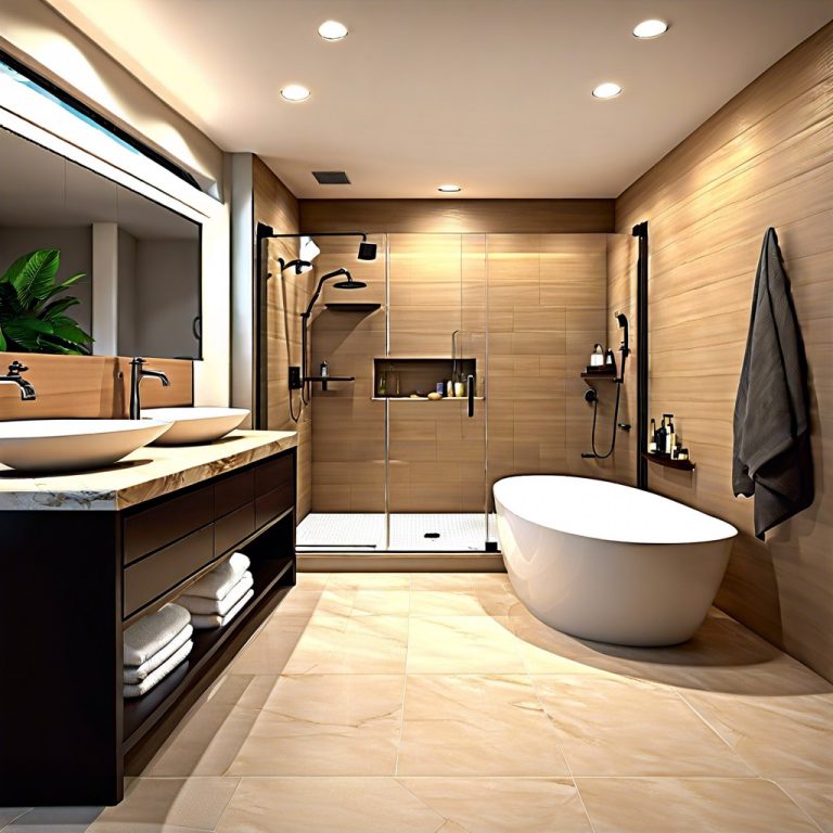 15 Curbless Shower with Bench Ideas for Your Bathroom Renovation