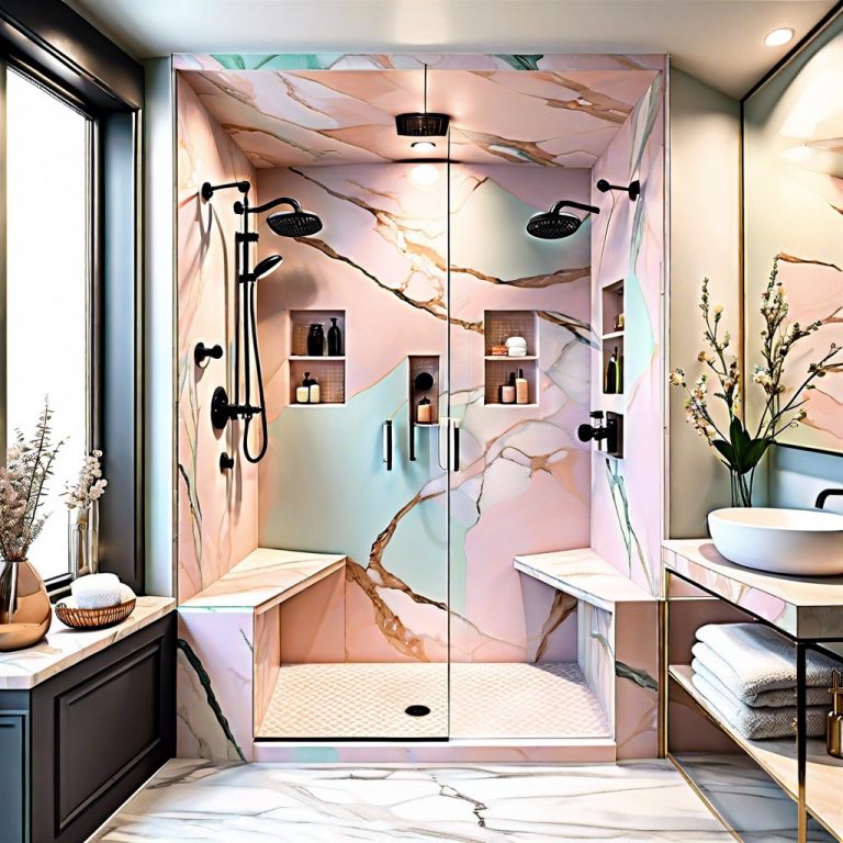 15 Cultured Marble Shower Ideas for a Sleek Bathroom Design