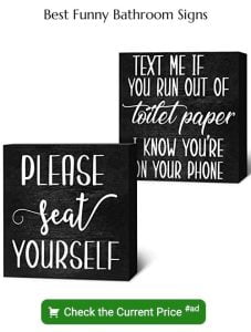 20 Creative Bathroom Sign Ideas to Enhance Your Space