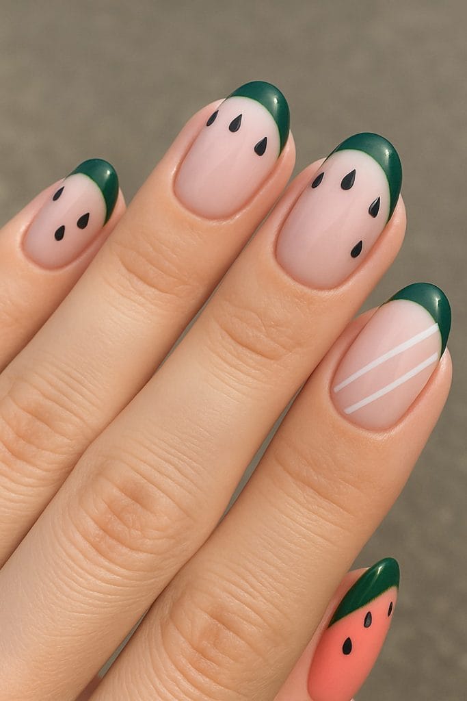18 Watermelon Nails That Are Juicy Fun